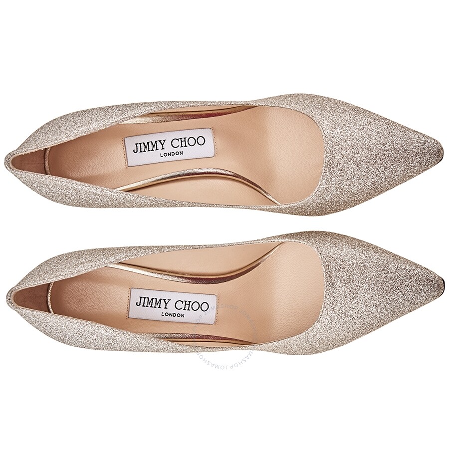 Jimmy Choo Ladies Romy 85 Dusty Glitter, Brand Size 38 ( US Size 8 ) 010 ROMY 85 DGZ PLATINUM ...