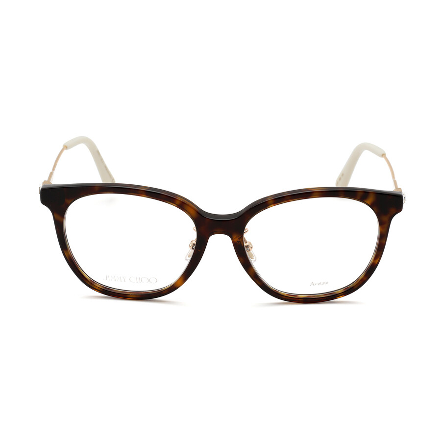 Jimmy Choo Ladies Tortoise Round Eyeglass Frames JC306/F00860053 ...