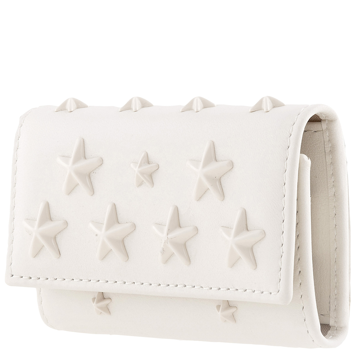 Jimmy Choo Latte Leather Neptune Star Embossed Key Case NEPTUNE AOR ...