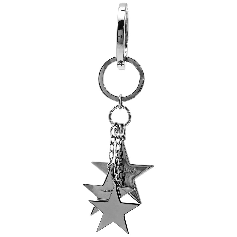 Jimmy Choo Westley Stars Key Ring 184 WESTLEY MTL GUNMETAL 191714519077 ...