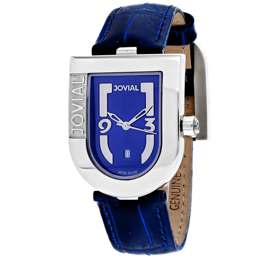 Jovial Classic Quartz Blue Dial Ladies Watch 06406-MSL-03 671875970707 ...