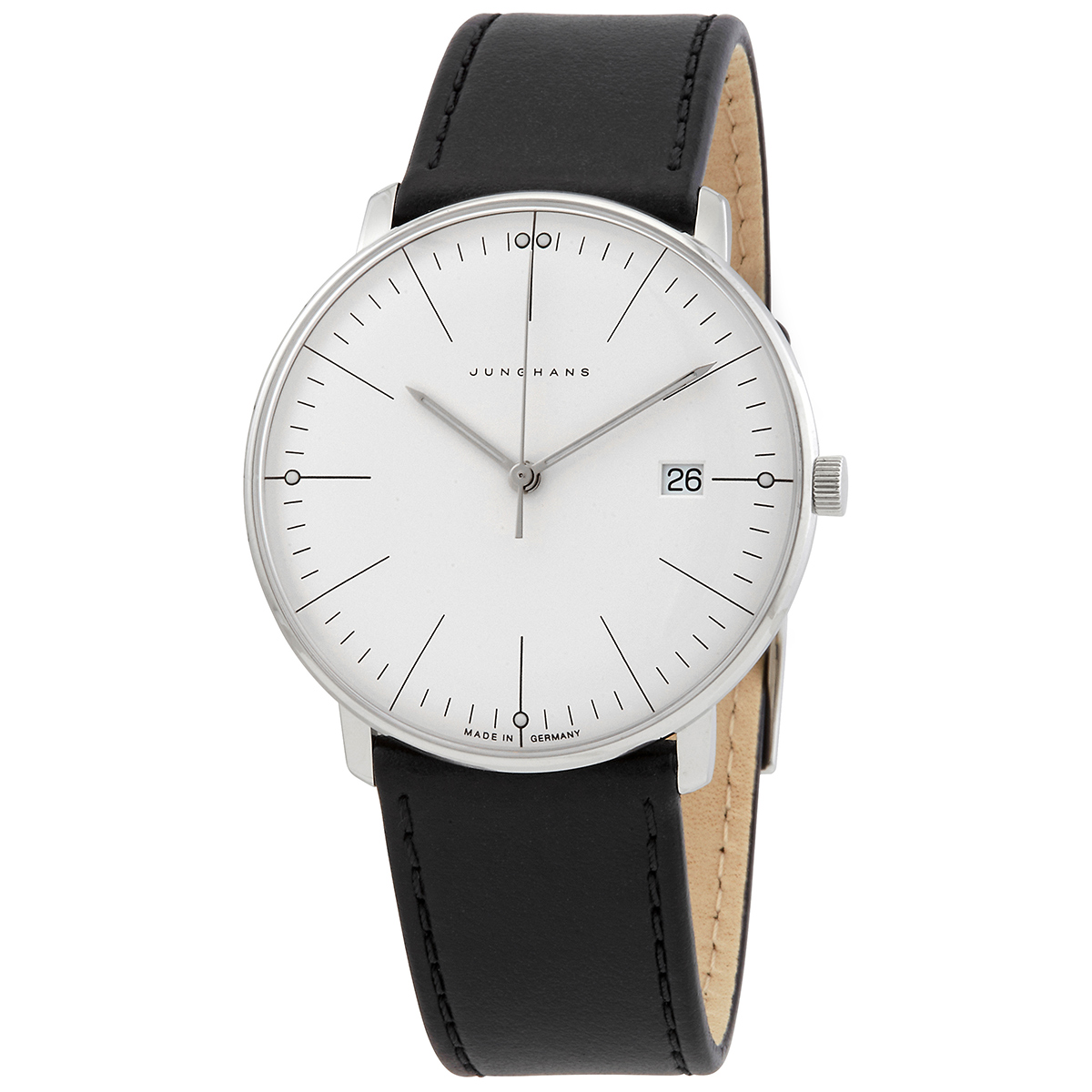 Junghans Max Bill Quartz Silver Dial Men's Watch 041481702 ...