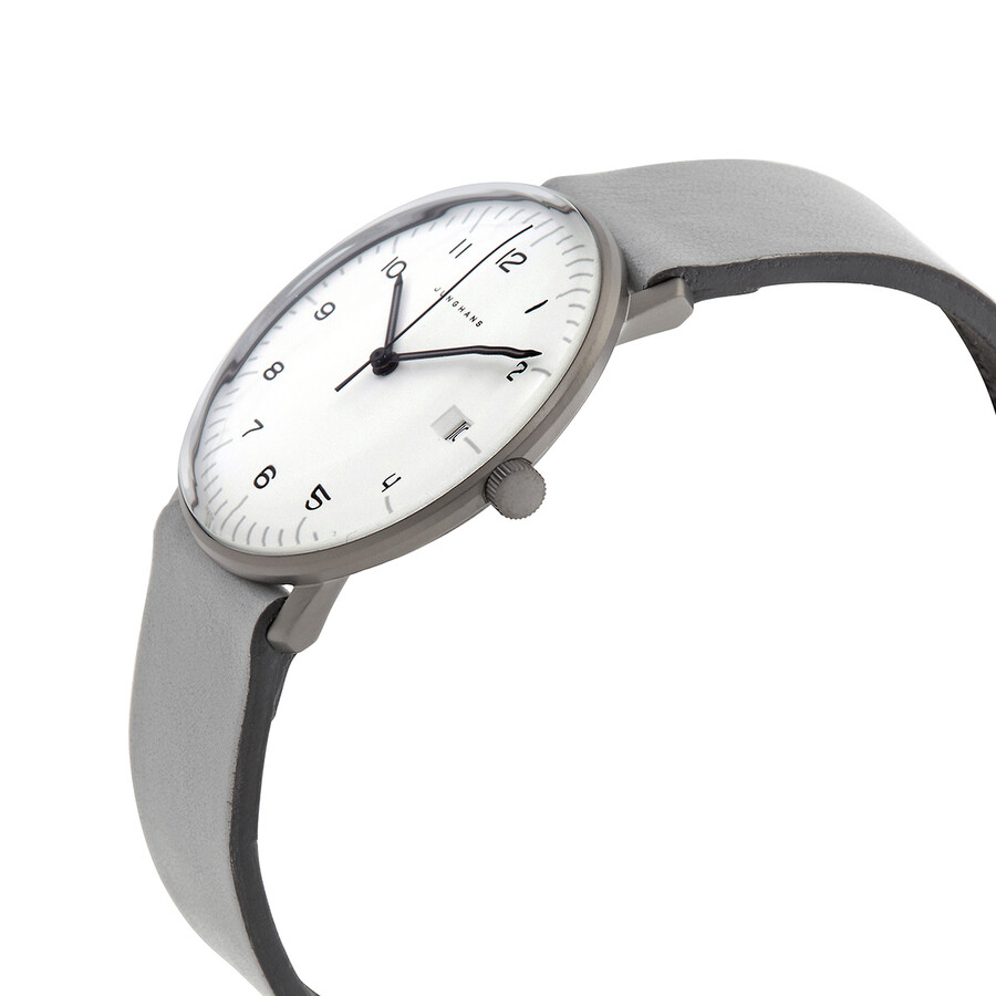 Junghans Max Bill Quarz Quartz White Dial Watch 41/4064.02 - Watches ...