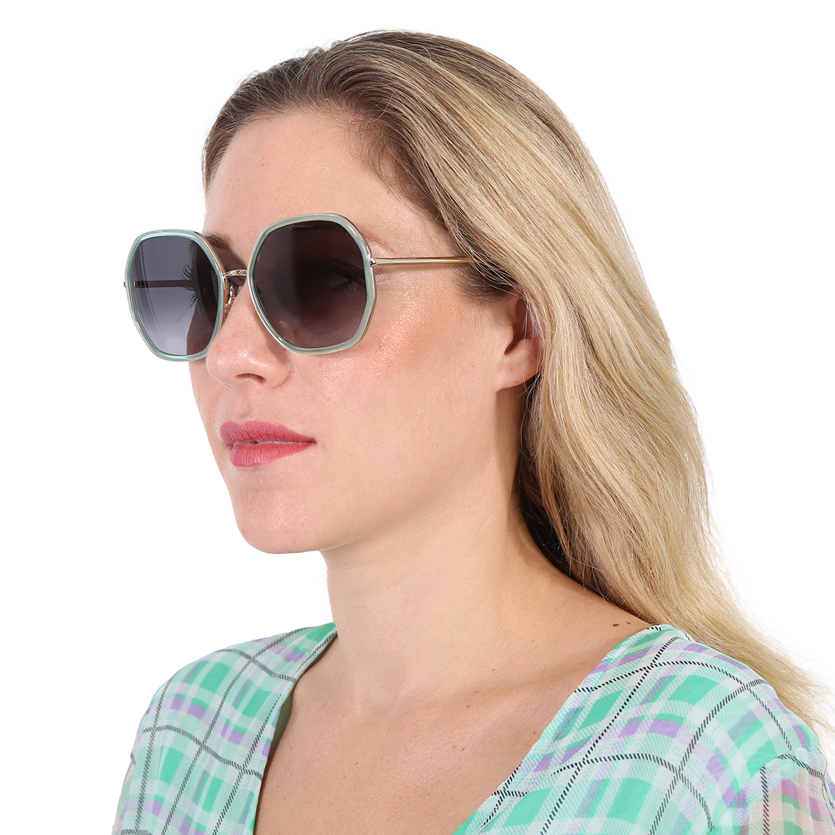 Kate Spade Dark Grey Gradient Geometric Ladies Sunglasses NICOLA/G/S ...