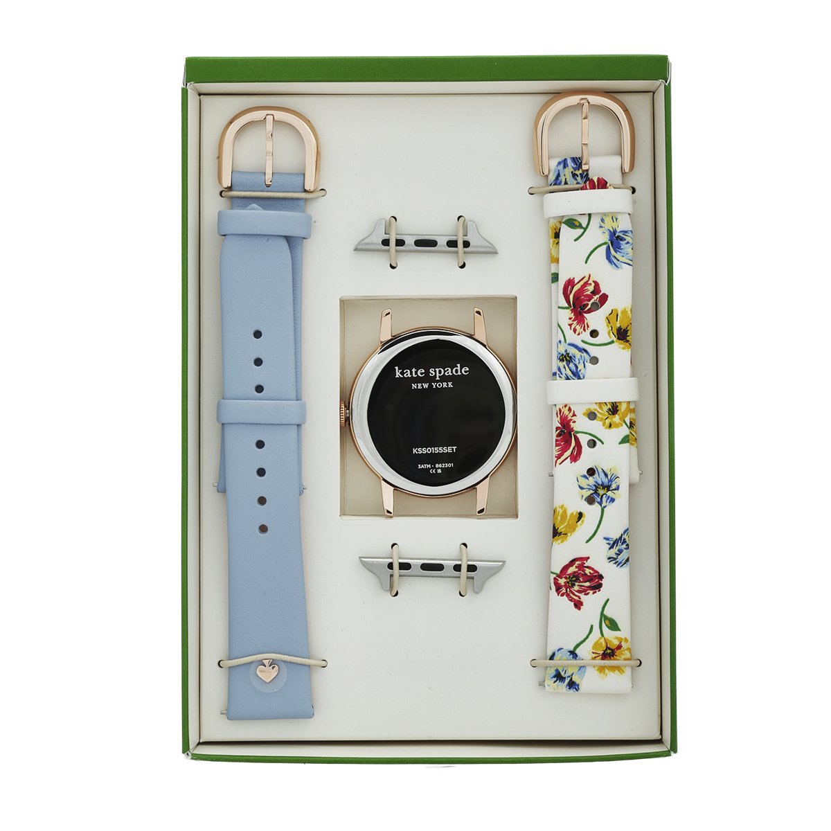 Kate Spade Metro Quartz White Dial Ladies Watch With Apple Straps ...