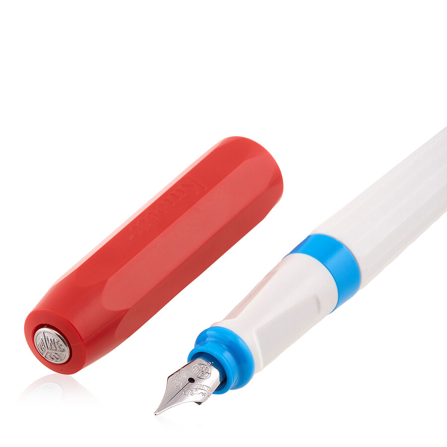 Kaweco Perkeo Retro Block Fine Nib Gray/Blue/Red Fountain Pen 10001826 ...