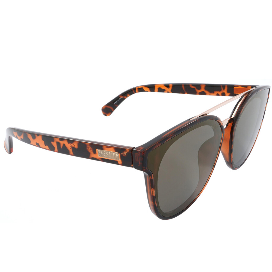 Kenneth Cole Reaction Brown Mirror Round Unisex Sunglasses KC2835 63 ...