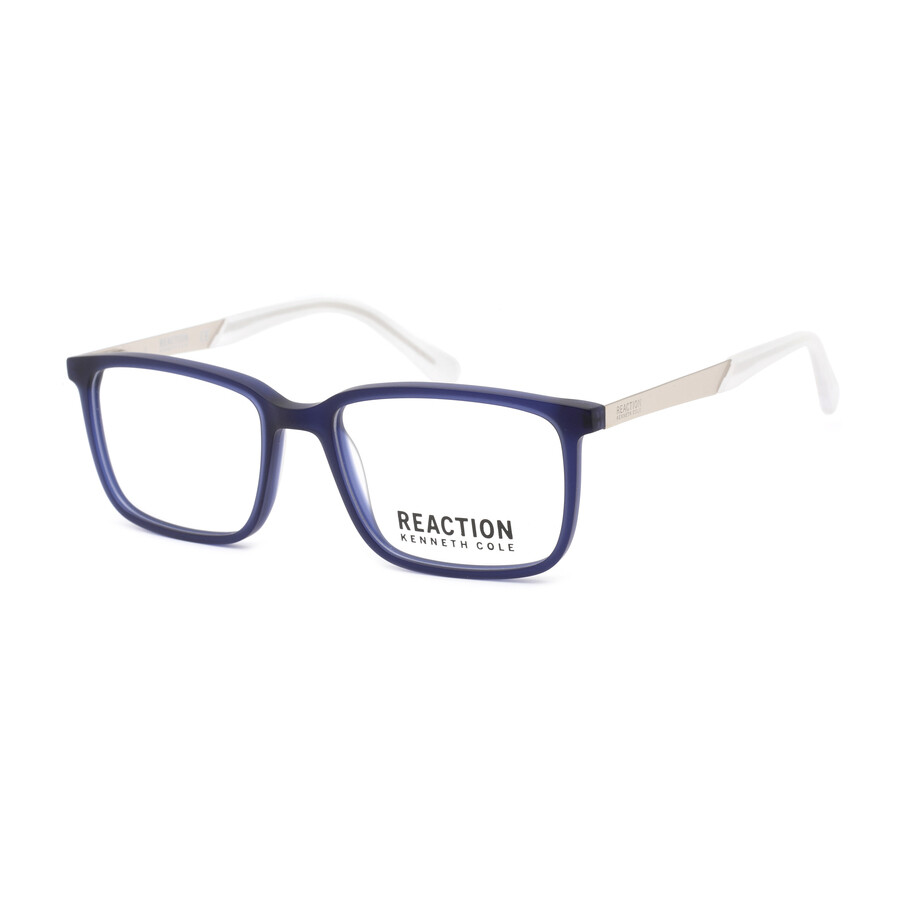Kenneth Cole Reaction Men's Blue Rectangular Eyeglass Frames ...