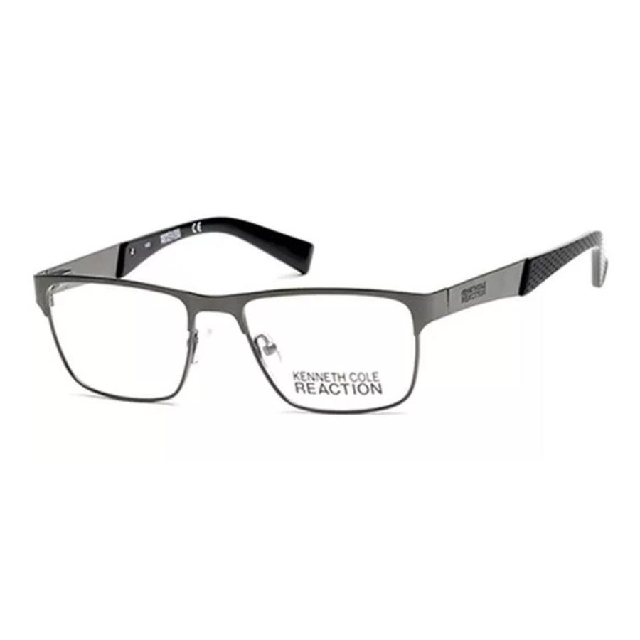 Kenneth Cole Reaction Men's Gunmetal Square Eyeglass Frames KC0770 ...