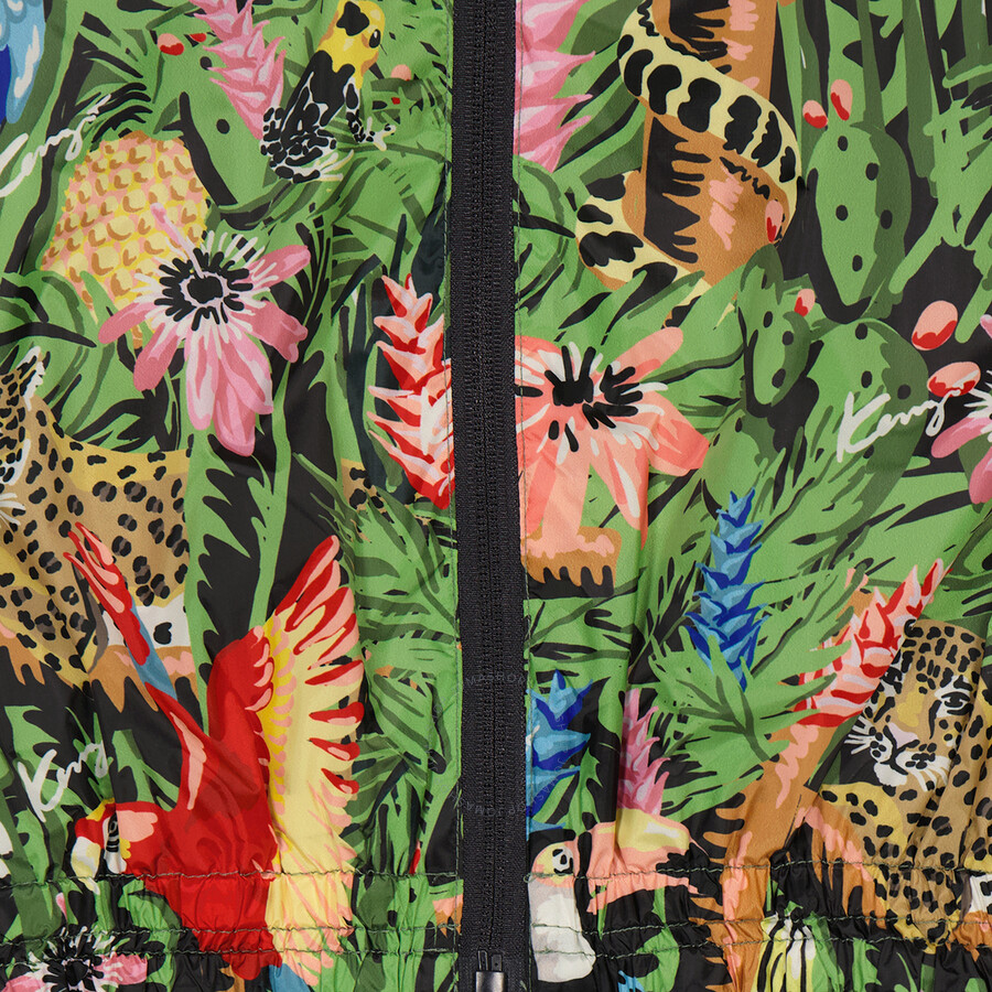 Kenzo Kids Jungle-print Hooded Jacket, Size 6Y K16074-065 - Jomashop