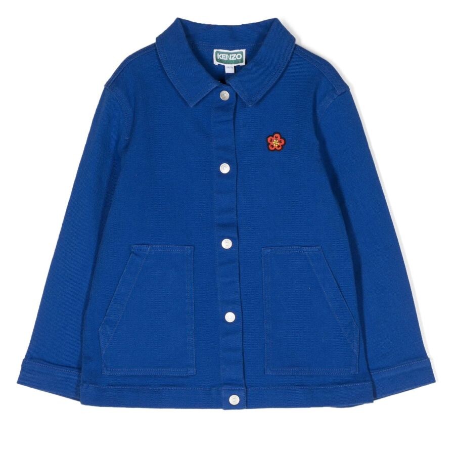 Kenzo Kids Logo-Embroidered Cotton Jacket, Size 6 K56016-829 - Apparel ...