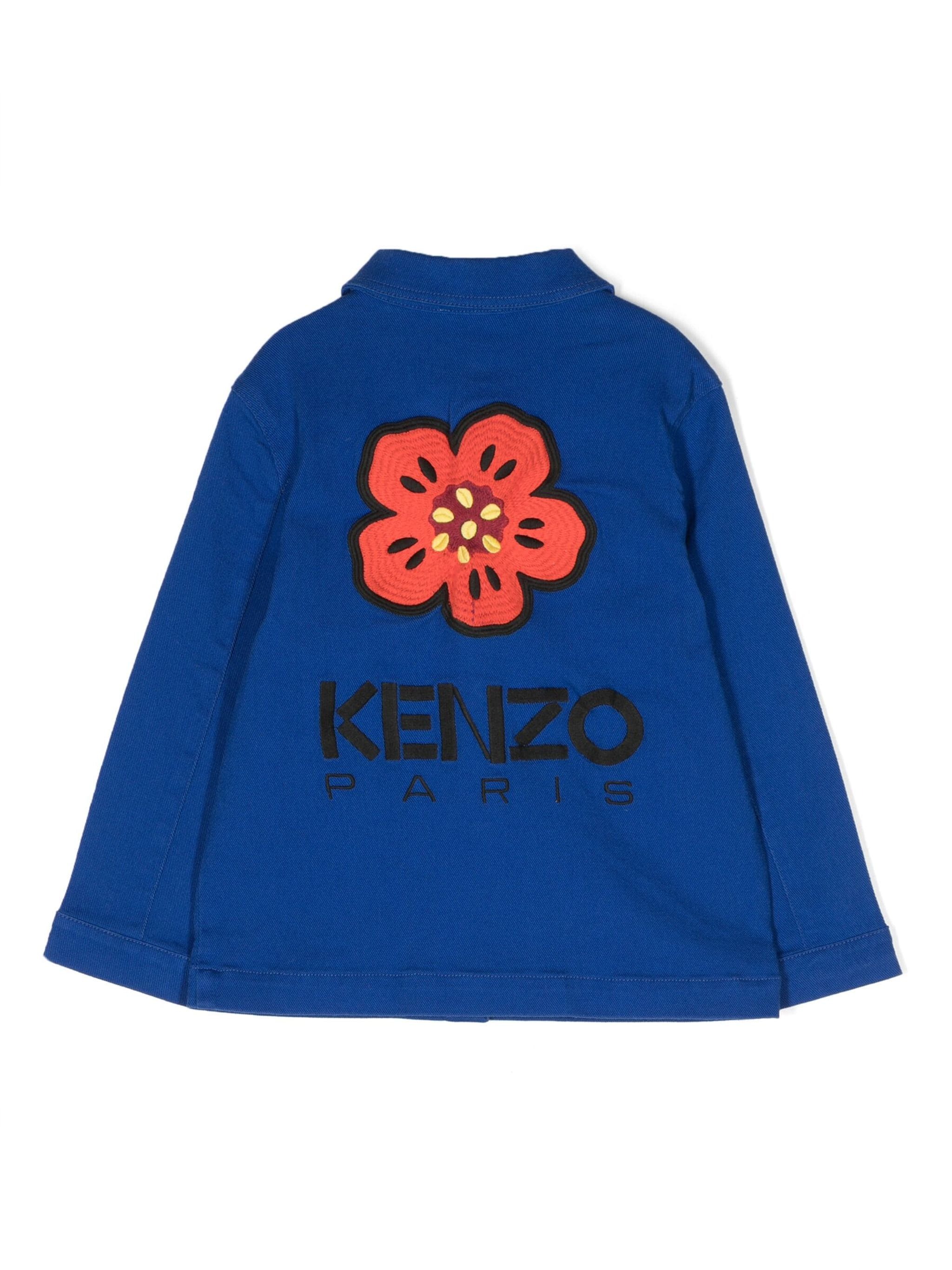 Kenzo Kids Logo-Embroidered Cotton Jacket, Size 6 K56016-829 - Apparel ...