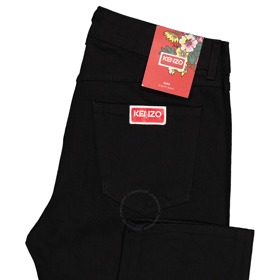 Kenzo Men's Rinse Black Denim Bara Slim Jeans, Waist Size 30" FD55DP1016C1.BM - Apparel - Jomashop
