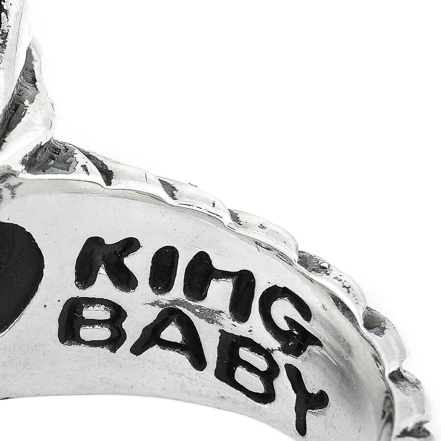 King Baby Silver and White Cubic Zirconia Twisted Pattern Ring K20-5928 ...