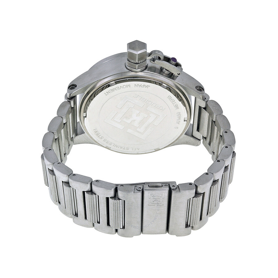 Kr3W Krucible GMT Black Dial Stainless Steel Men's Watch K1083S ...