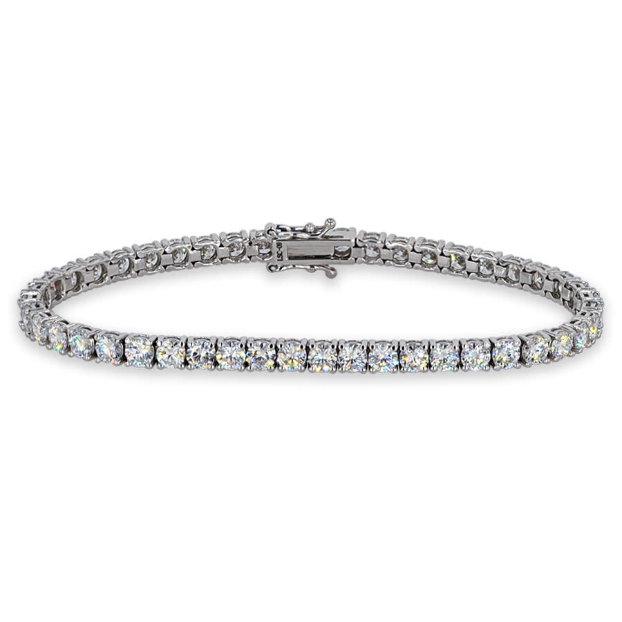 L’Eternal 3CT TW LAB GROWN Diamond Tennis Bracelet in 14K White Gold, 4-prong setting with Clasp ...