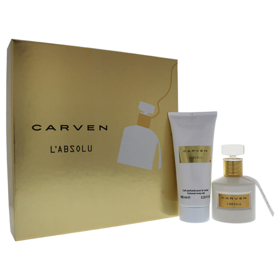 Carven LAbsolu by Carven for Women - 2 Pc Gift Set 1.66oz EDP Spray, 3.33oz Perfume Body Milk ...