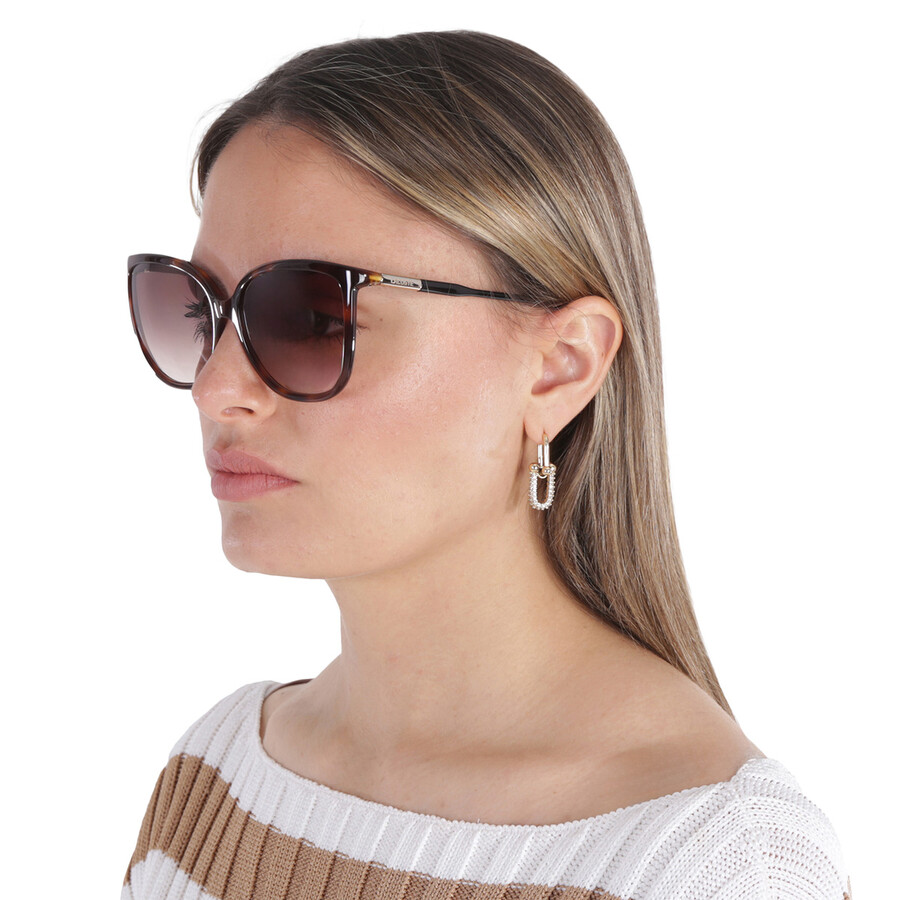 Lacoste Brown Gradient Cat Eye Ladies Sunglasses L963S 230 59 886895518475 - Sunglasses - Jomashop