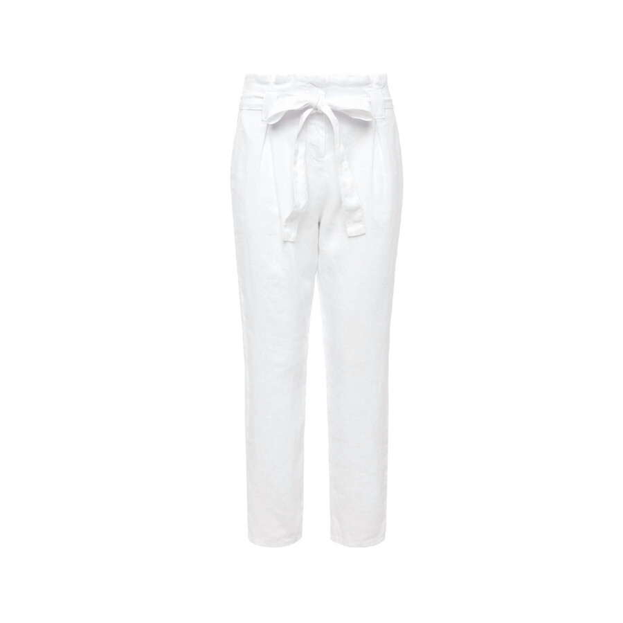 L'Agence Women Heather Paperbag Pant Blanc 78854-Blanc - Jomashop