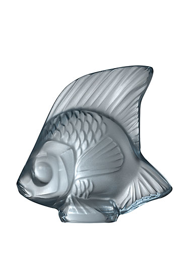 Lalique Persepolis Blue Fish Sculpture 10673000 090592889725 - Crystals ...