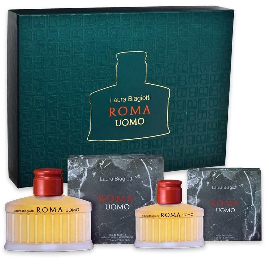 Laura Biagiotti Men's Roma Passione Uomo Gift Set Fragrances ...