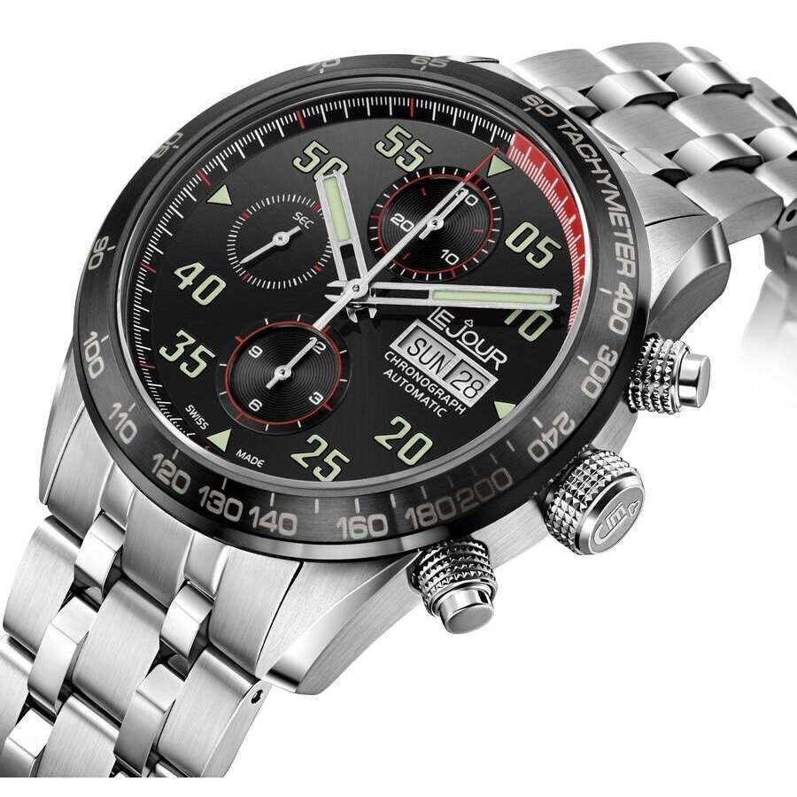 Le Jour Rd Chrono Chronograph Automatic Black Dial Men's Watch LJ-RD ...