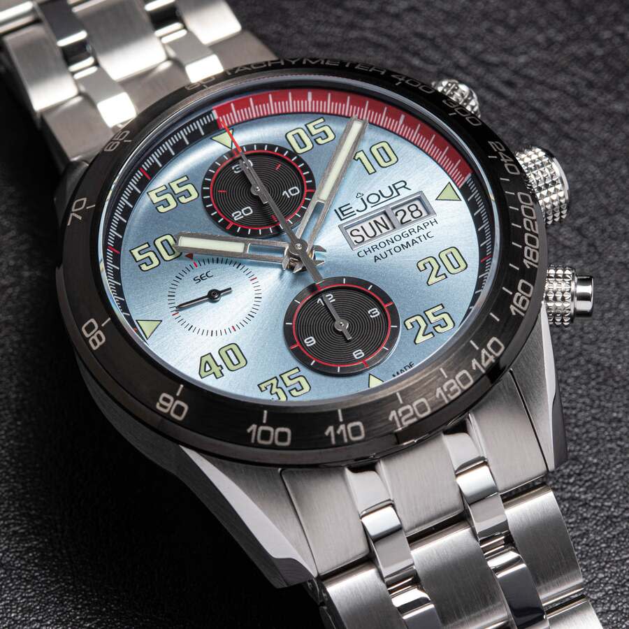Le Jour Rd Chrono Chronograph Automatic Blue Dial Men's Watch LJ-RD-003 ...