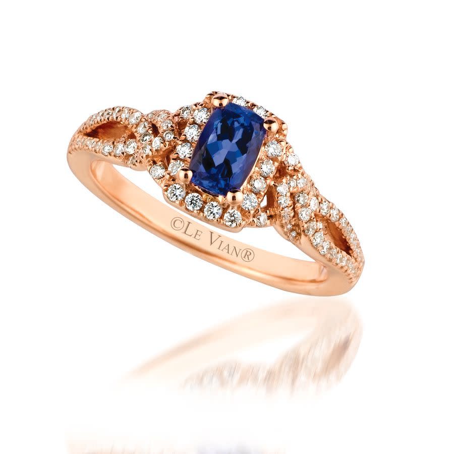 Le Vian Ladies Blueberry Tanzanite Rings set in 14K Strawberry Gold ...