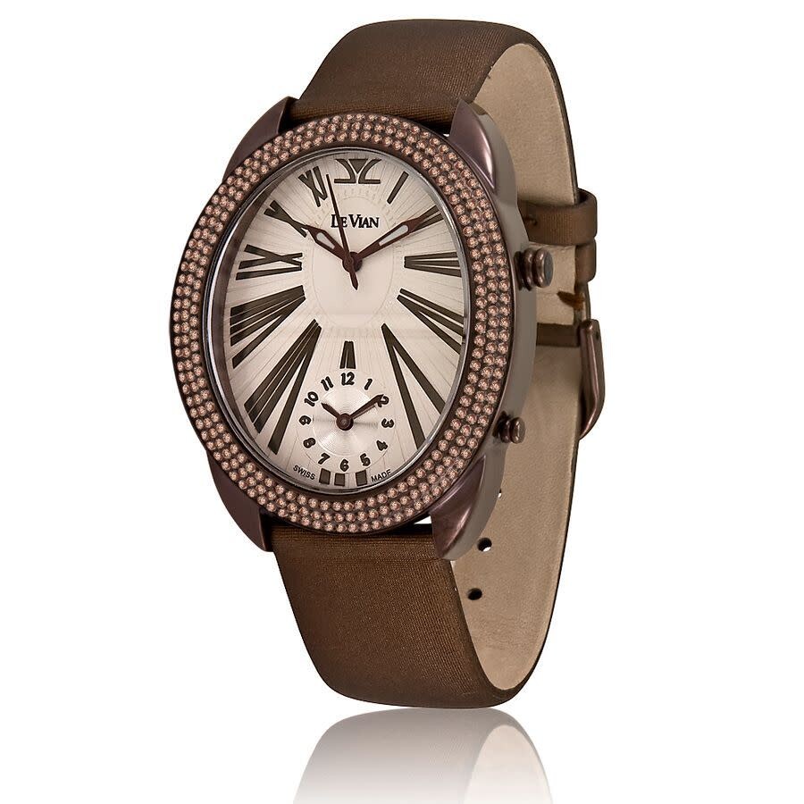 Le Vian Duo Diamond Quartz Champagne Dial Ladies Watch LV126RSSV ...