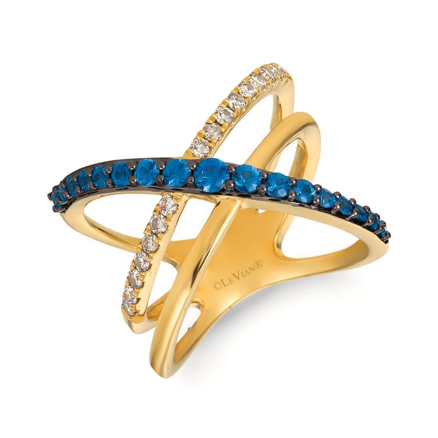 Le Vian Ladies Blueberry Sapphire Gladiator Collection Rings set in 14K ...
