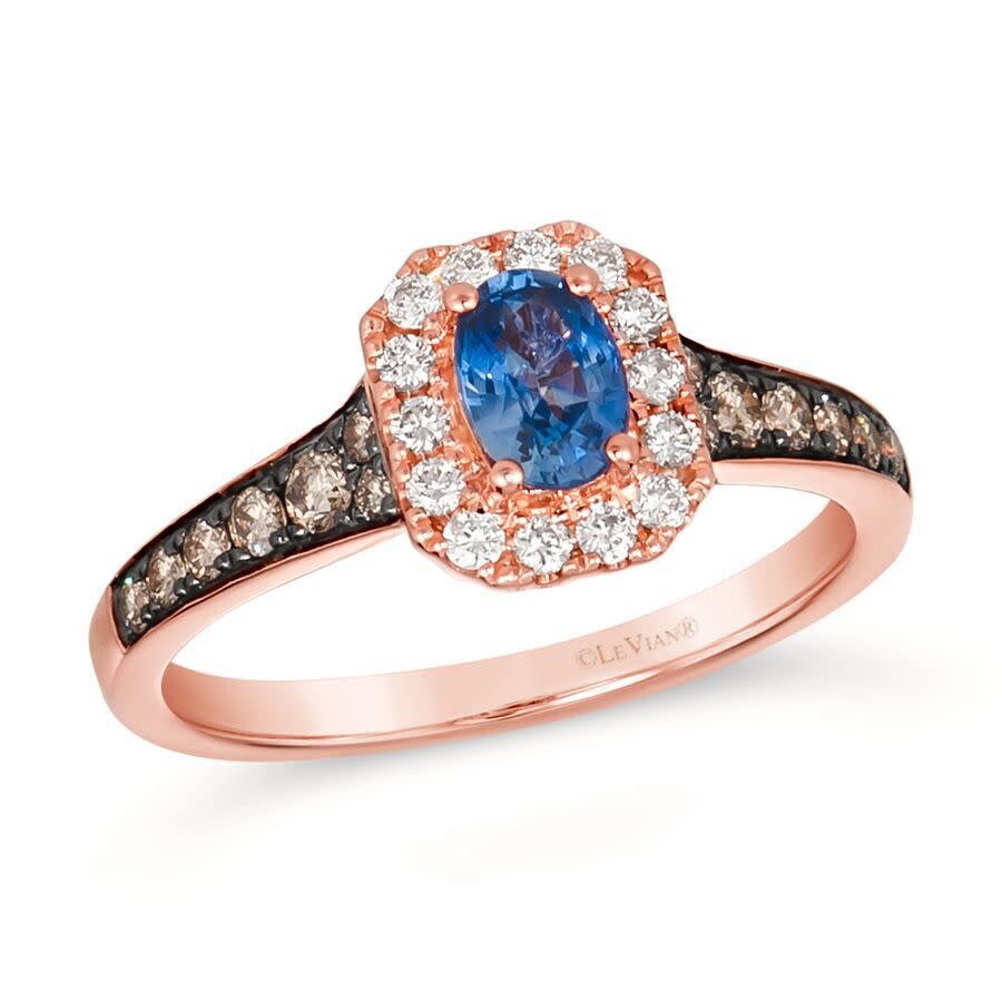 Le Vian Ladies Blueberry Sapphire Rings set in 14K Strawberry Gold ...