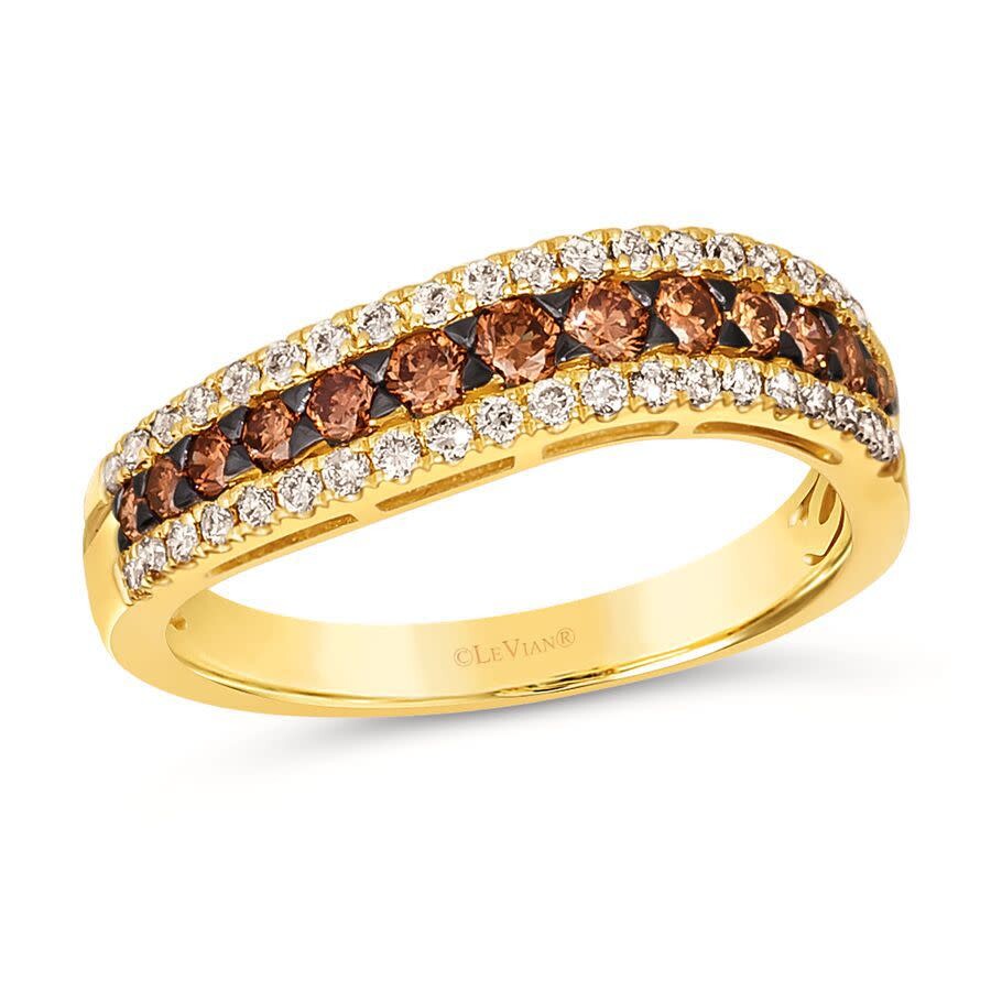 Le Vian Ladies Chocolate Diamonds Rings set in 14K Honey Gold 90761 ...