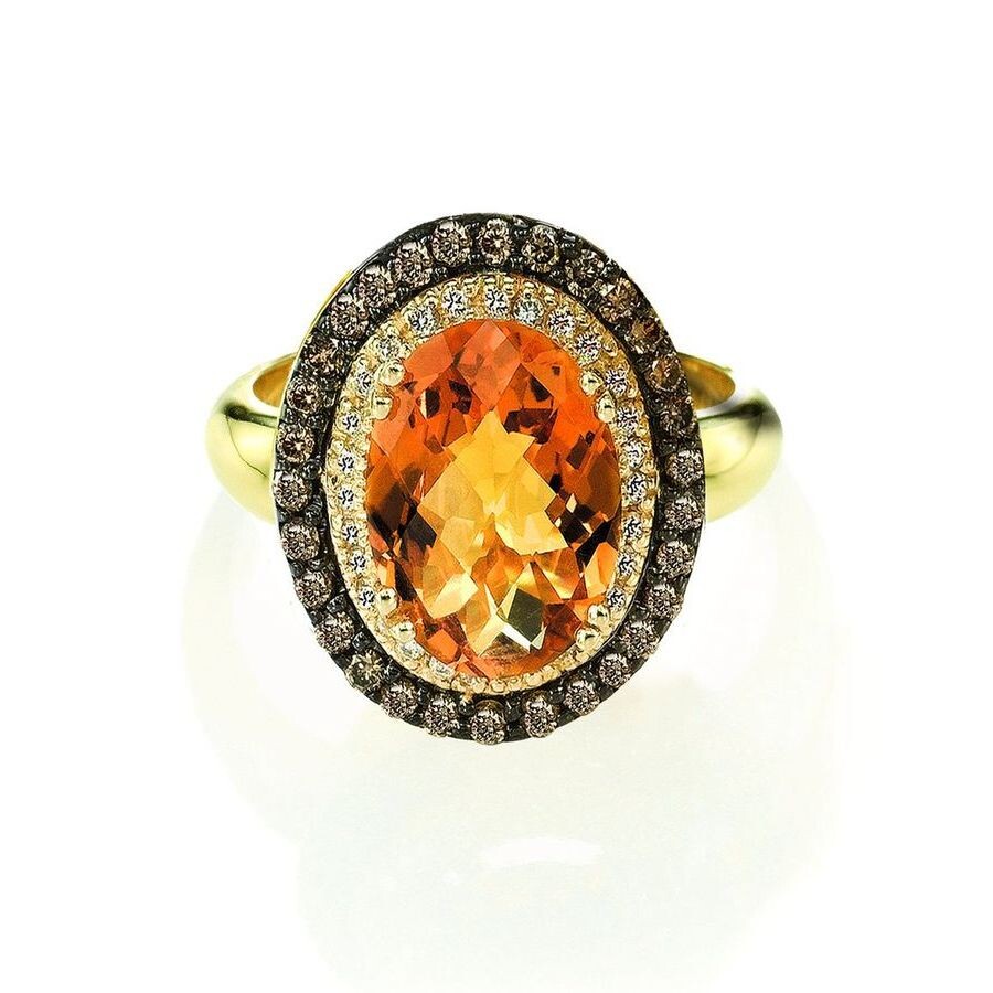 Le Vian Ladies Cinnamon Citrine Rings set in 14K Honey Gold R1923CT ...