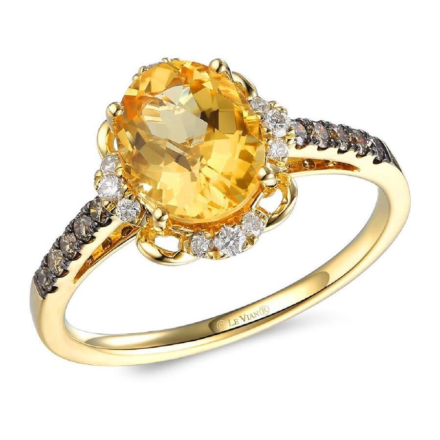 Le Vian Ladies Cinnamon Citrine Rings set in 14K Honey Gold 869606 ...