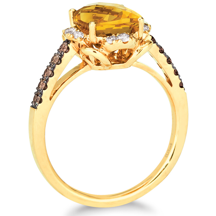 Le Vian Ladies Cinnamon Citrine Rings set in 14K Honey Gold 869606 ...