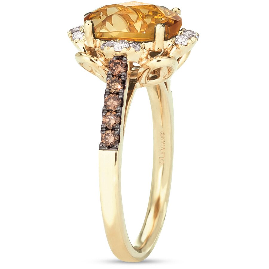 Le Vian Ladies Cinnamon Citrine Rings set in 14K Honey Gold 869606 ...