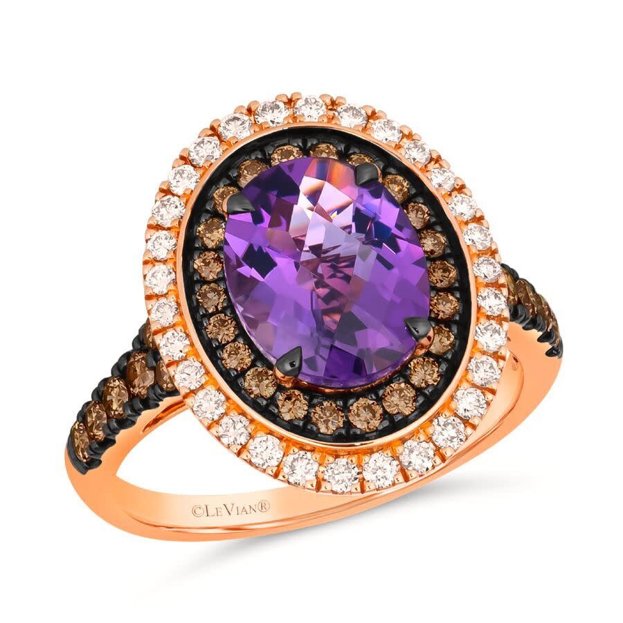 Le Vian Ladies Grape Amethyst Collection Rings set in 14K Strawberry ...