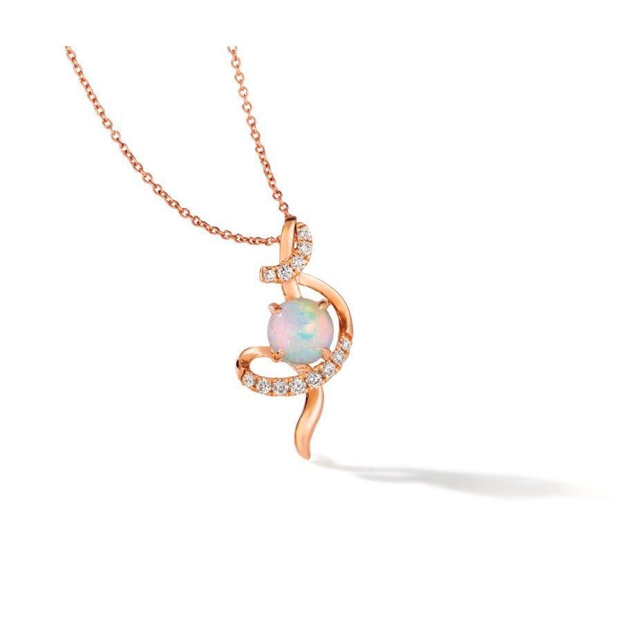 Le Vian Ladies Neopolitan Opal Necklaces set in 14K Strawberry Gold ...