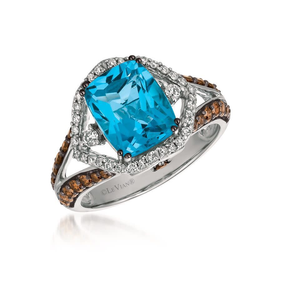 Le Vian Ladies Ocean Blue Topaz Ring in 14K Vanilla Gold 56254 ...