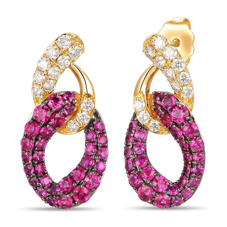 Le Vian Ladies Passion Ruby Earrings set in 14K Honey Gold 81559 ...