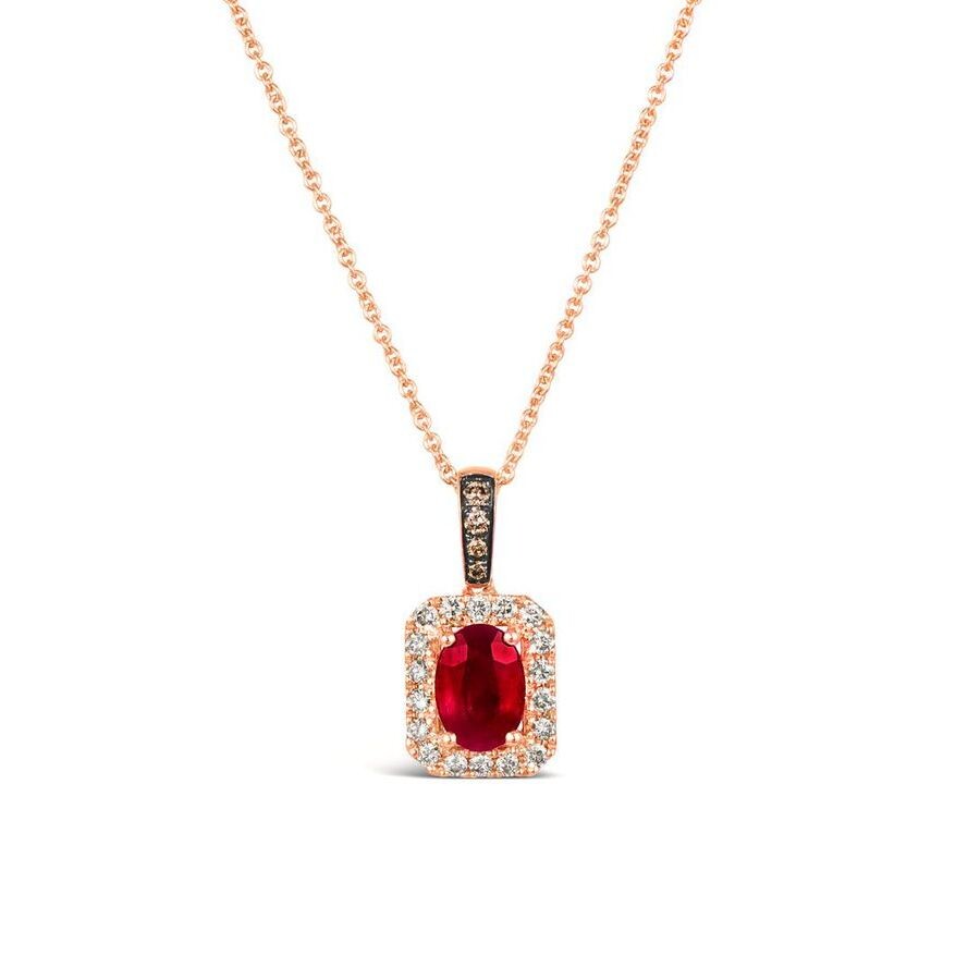 Le Vian Ladies Passion Ruby Necklaces set in 14K Strawberry Gold P2813R/C2/DB 191247889340 ...