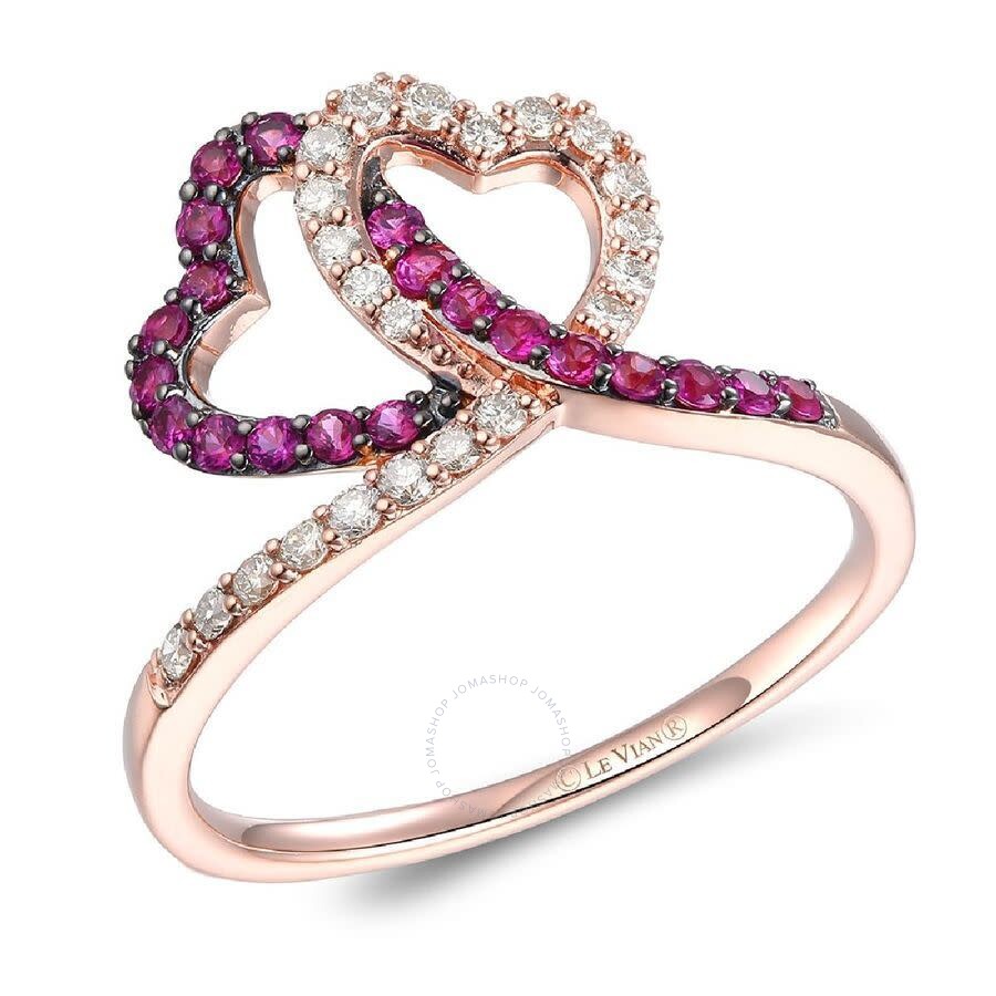 Le Vian Ladies Passion Ruby Rings Set In 14k Strawberry Gold 901281 Ladies Jewelry Passion
