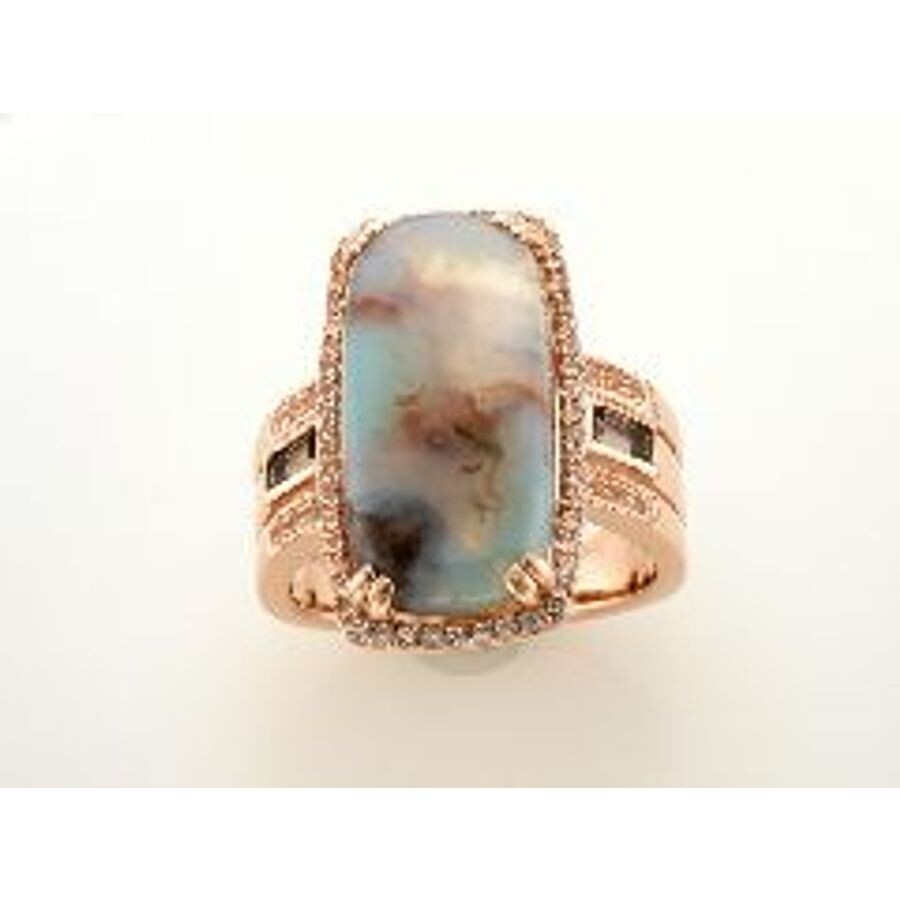 Le Vian Ladies Peacock Aquaprase Rings in 14K Strawberry Gold ...