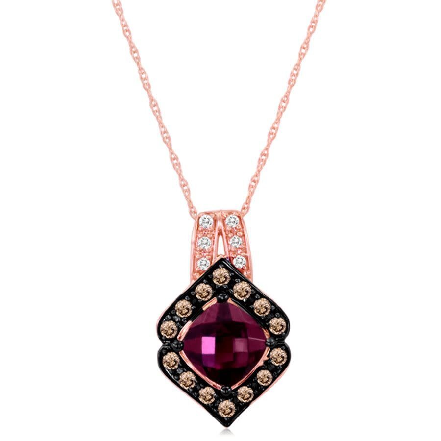 Le Vian Ladies Raspberry Rhodolite Necklaces set in 14K Strawberry Gold ...