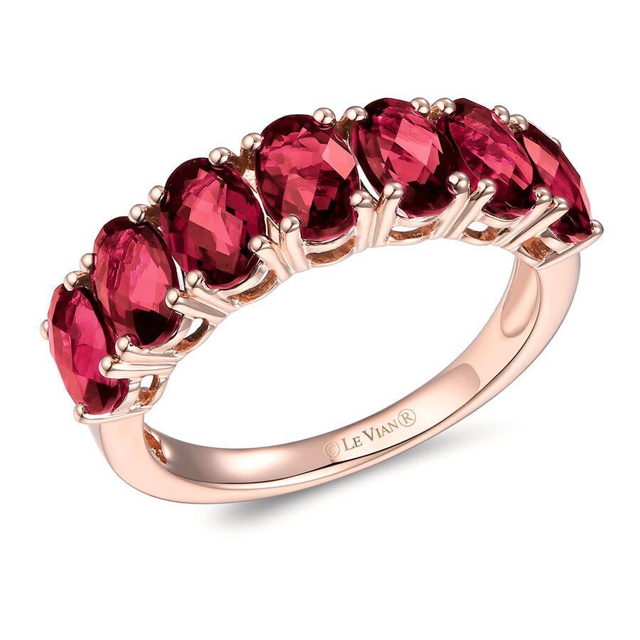 Le Vian Ladies Raspberry Rhodolite Rings set in 14K Strawberry Gold ...