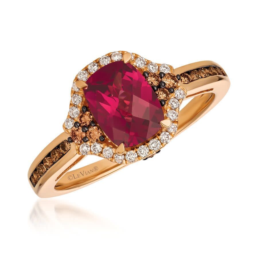 Le Vian Ladies Raspberry Rhodolite Rings set in 14K Strawberry Gold ...