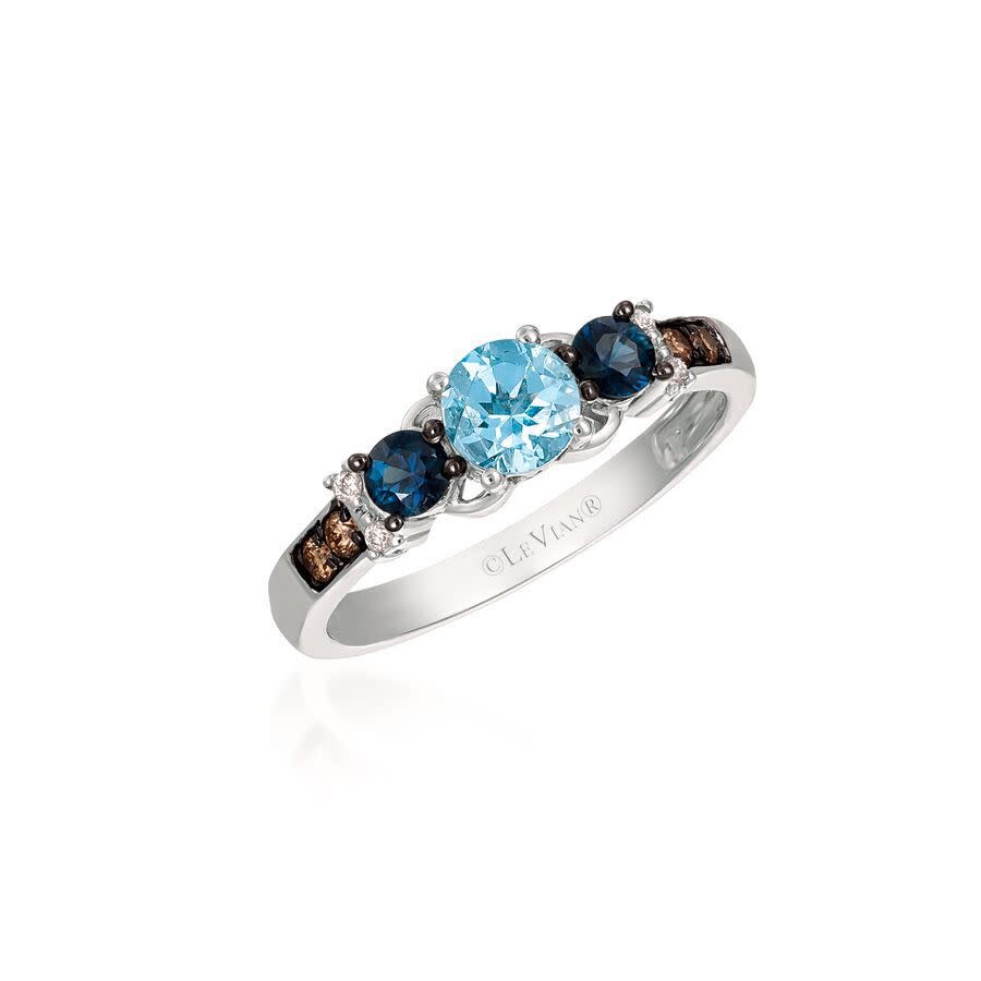Le Vian Ladies Sea Blue Aquamarine Ring set in 14K Vanilla Gold ...