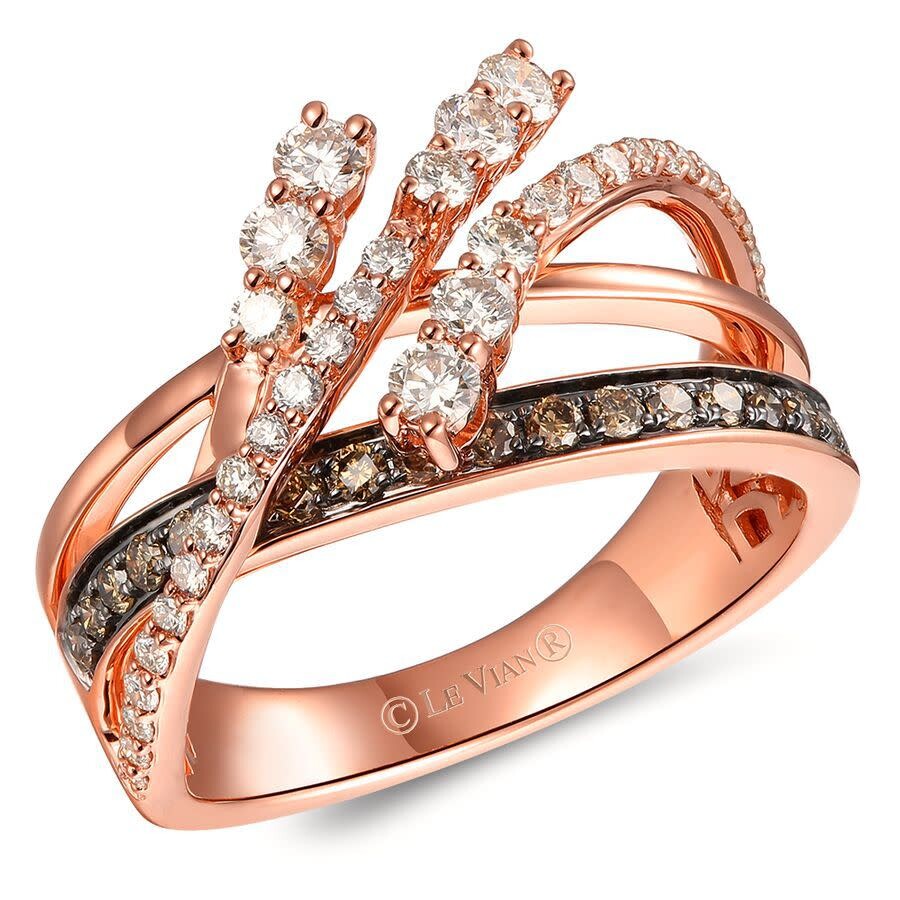 Le Vian Ladies Milestones Ring set in 14K Strawberry Gold 85054 ...