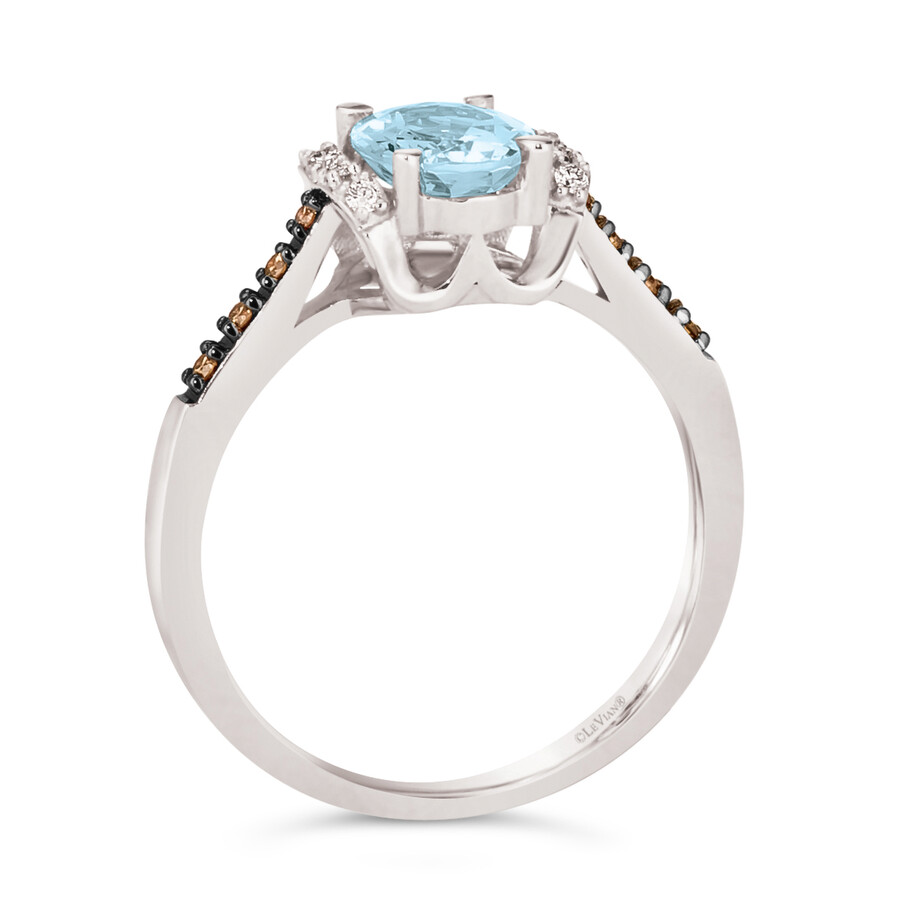 Le Vian Ladies Sea Blue Aquamarine Rings set in 14K Vanilla Gold 88650a ...