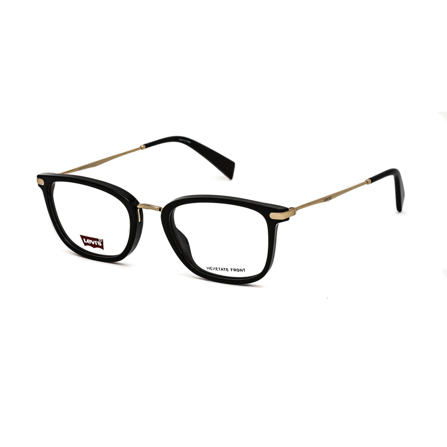 Levi'S Men's Black Rectangular Eyeglass Frames LV500708070052 ...